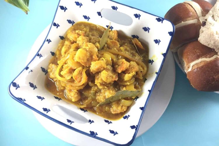 Pickled Prawns with Ginger, Mustard Seeds and a variety of herbs and ...